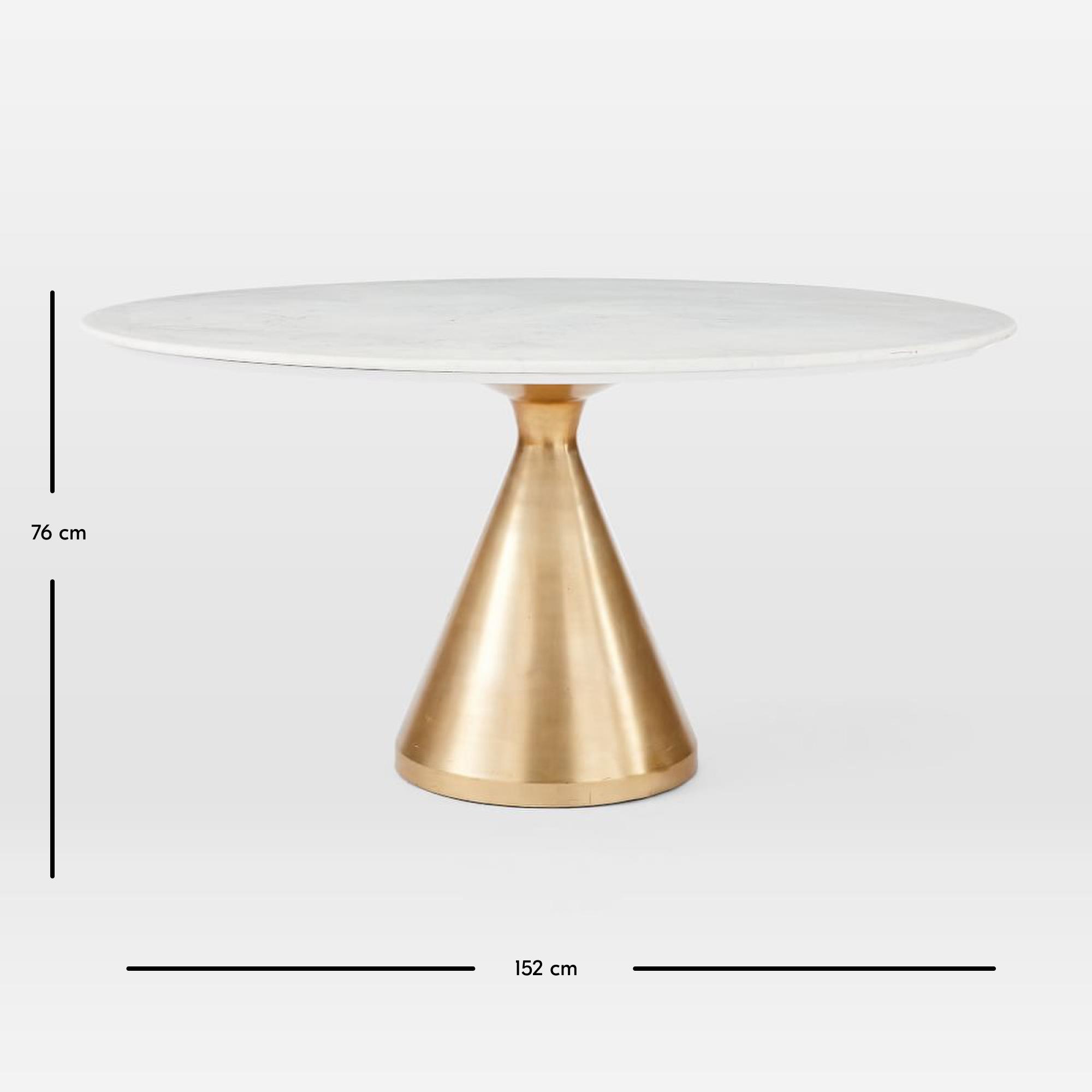 Silhouette Marble Dining Table Modern Pedestal Design West Elm UK